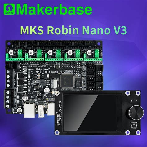 Makerbase Mks Robin Nano V3 32bit 168mhz F407 Control Board 3d Printer Parts Tft Screen Usb