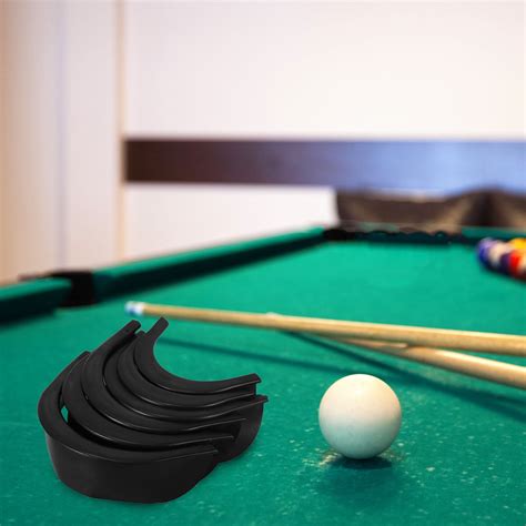 Homemaxs 6pcs Black Plastic Pool Table Pocket Liners Replacement