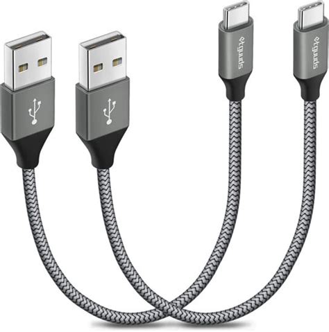 Getuscart Etguuds 2 Pack 1ft Short Usb C Cable 42a Fast Charging