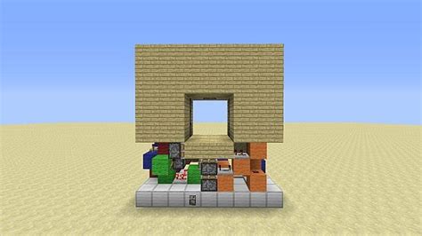 Minecraft Hidden 3x3 Piston Door Minecraft Project