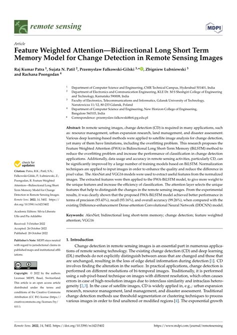 Pdf Feature Weighted Attentionbidirectional Long Short Term Memory