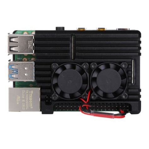 For Raspberry Pi 4 Aluminum Case With Dual Cooling Grandado