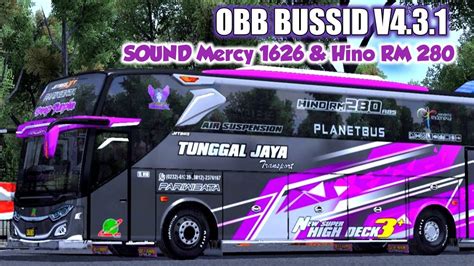 SHARE DUA OBB BUSSID V SOUND MERCY DAN HINO RM TURBO BUSSID YouTube