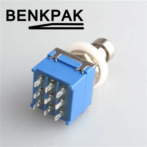 Benkpak 3pdt Switch Stomp Foot Pedal Switch True Bypass 9pins In