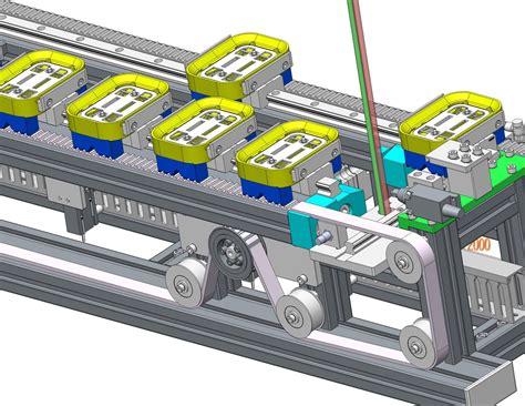 Industrial 3d Model Positioning Conveyor Machine World