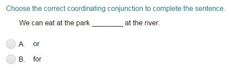 Third Grade Conjunction Quizzes Turtle Diary