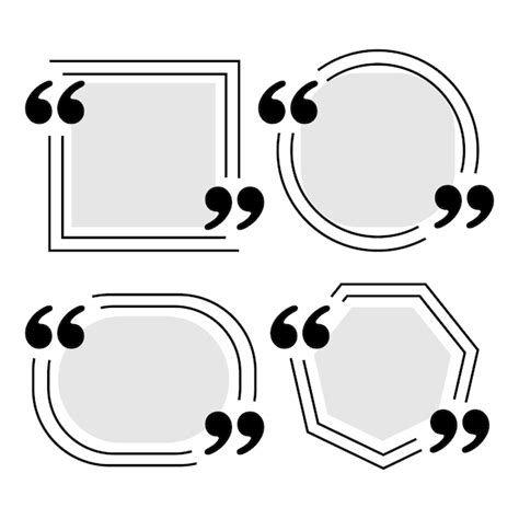 Premium Vector Quotation Empty Frame