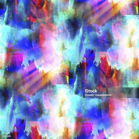 디자인식 블루 레드 워터컬러 원활한 배경기술 애니메이션 추상적임 국경에 대한 스톡 벡터 아트 및 기타 이미지 국경 그런지 이미지 기법 낡은 사진 효과 사진 효과