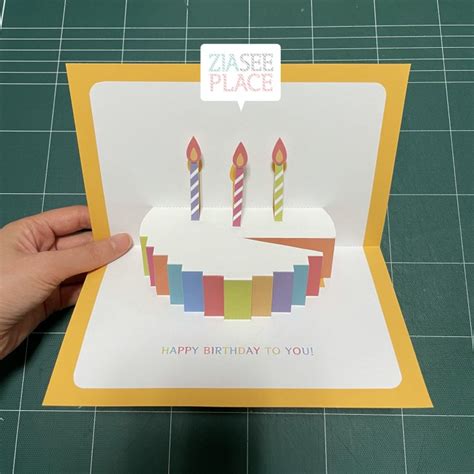 생일 케이크 축하 카드 생일 축하 팝업카드 케이크 입체카드 감사 인사 카드 만들기 네이버 블로그