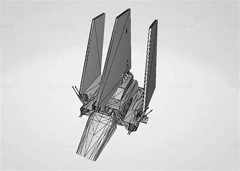 Imperial Lambda Shuttle 3d Print Model