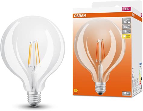 OSRAM LED Star Classic Globe Sockel E27 Nicht Dimmbar Warmweiß Ersetzt eine herkömmliche 100