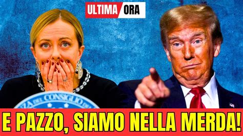 Trump Torna Presidente E Minaccia Europa Come Acerrimo Nemico Da