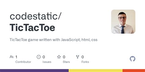 github codestatic tictactoe tictactoe game written with javascript html css