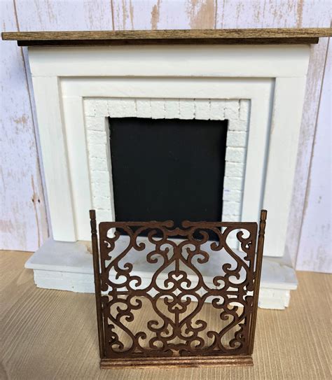 Miniature Fireplace Screen Dollhouse Fireplace Screen Mini Etsy