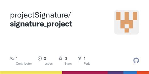 Github Projectsignaturesignatureproject