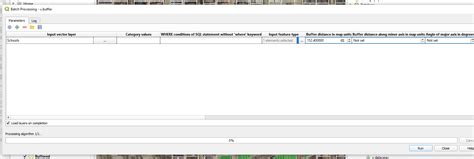 how to use grass v buffer function in qgis geographic information