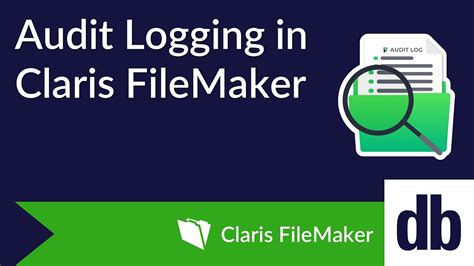 Audit Logging In Claris Filemaker Youtube