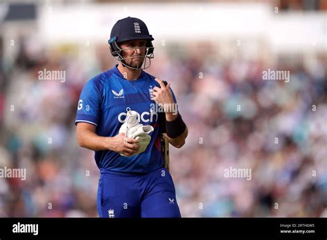 Englands Liam Livingstone Walks Off The Pitch After Losing His Wicket