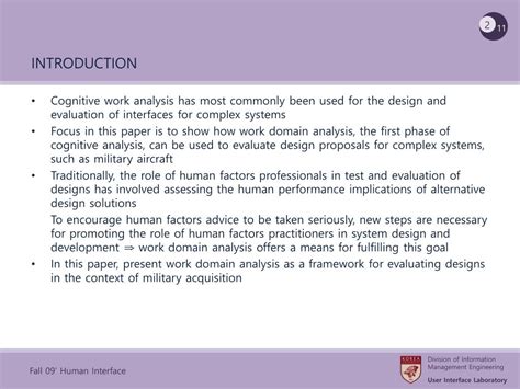 Ppt Evaluating Design Proposals For Complex Systems With Work Domain