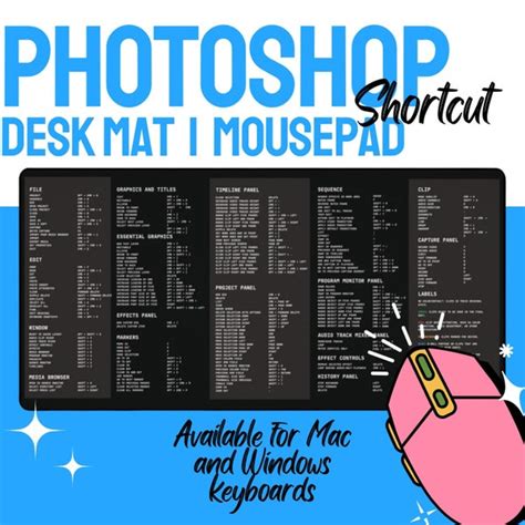 Windows Shortcut Desk Mat Etsy