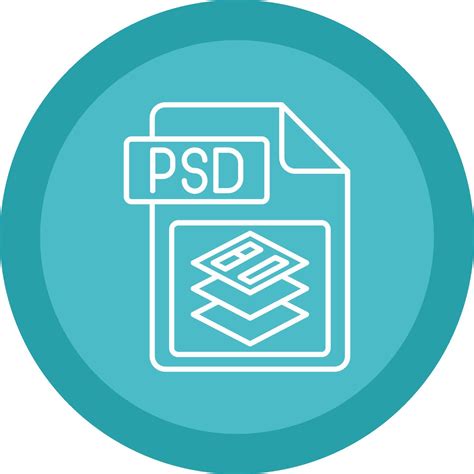 Psd File Format Flat Circle Multicolor Design Icon 38848454 Vector Art