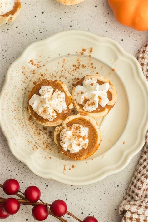 Mini Pumpkin Pies Xoxobella