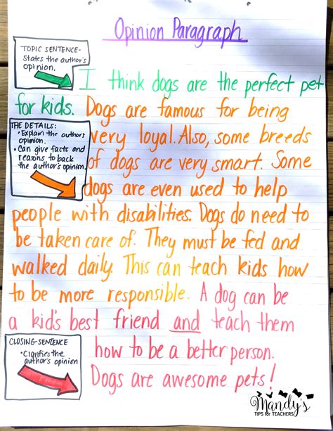 Opinion Writing Tips And Tricks Mandy S Tips For Teachers