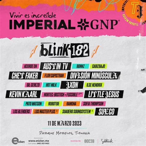 Pospuesto Blink 182 En Tijuana 2023 Tijuana Eventos Conciertos