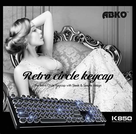 앱코 Hacker K850 알루미늄 레트로 기계식 백축 샵다나와