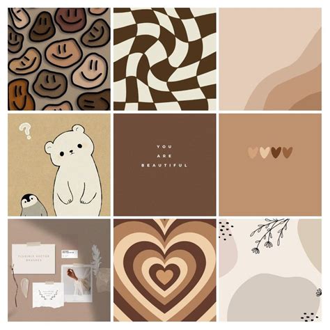 Brown Aestetic Wollpapers Ideas Printable Wall Collage Aesthetic