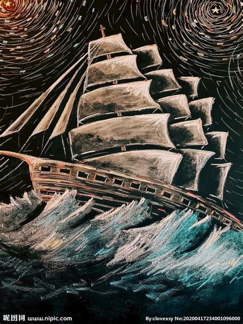 乘风破浪插画设计图绘画书法文化艺术设计图库昵图网
