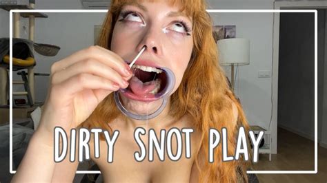 Dirty Snot Play Wide Mouth Tasting Snot And Spitting On Tits