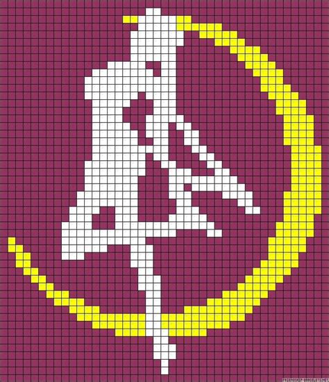 Sailor Moon Pixel Art Progetti Punto Croce Punto Croce Schemi Punto