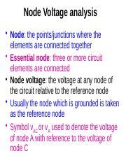 Node Voltage Analysis Essential Nodes Rules Solutions Course Hero