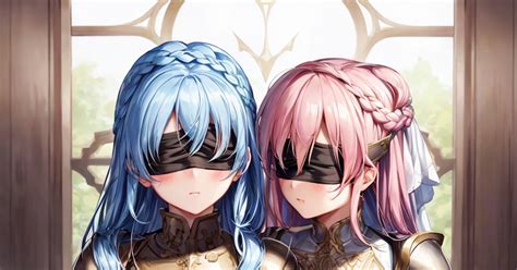 オリジナル 【リクエスト】目隠し冒険者さんセット2 るなばるのイラスト Pixiv
