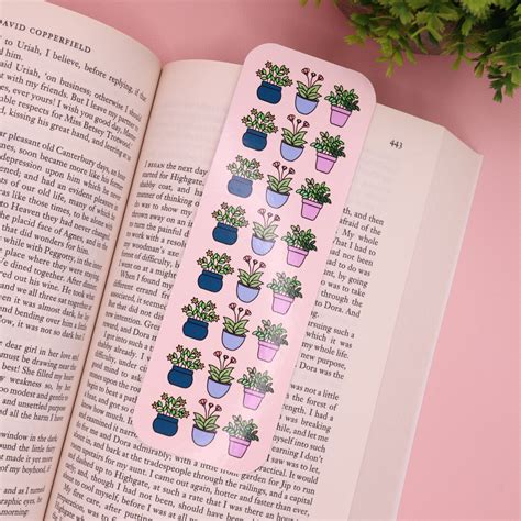 House Plants Bookmark Tassel Option Cosy Bookmarks Reading Ts Etsy Uk