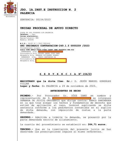 Nueva Sentencia Favorable Palencia