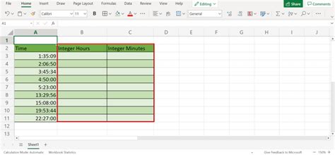 How To Convert Time To Integer Hours Or Minutes In Excel