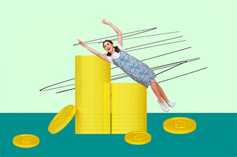 3d 스케치 포스터 추세 미술 콜라주 이미지 행복 실업가 실업가 받다 달러 동전 황금 저축 은행 거래 20 24세에 대한 스톡 사진 및 기타 이미지 Istock