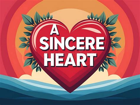 A Sincere Heart Surrounded By Leaves And Ocean Waves Stock Illustration