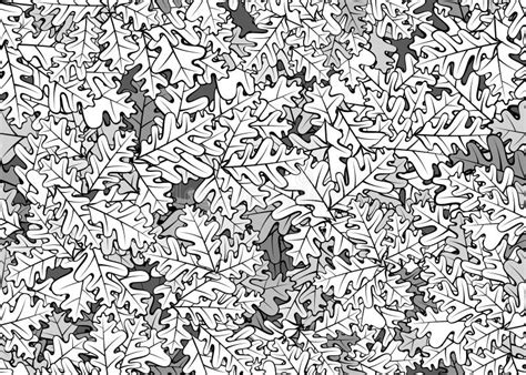 Oak Leaves Seamless Texture Stock Vector Illustration Of Flourish