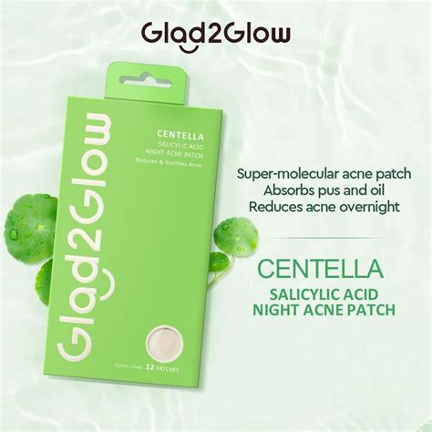Glad 2 Glow Acne Patch Centella Salicylic Acid Night 12patch
