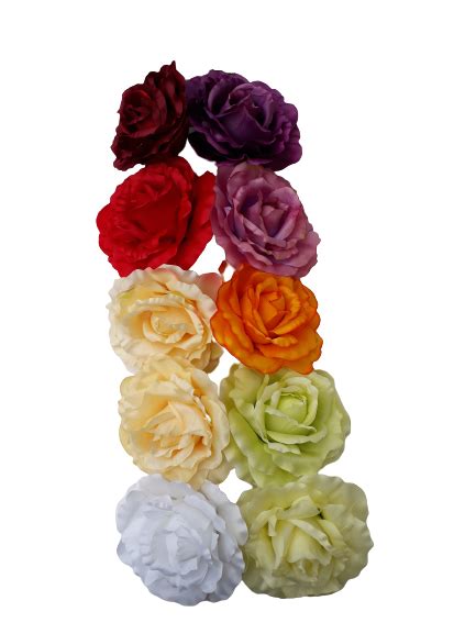 Róża wyrobowa zielona 20 cm sztuczna Floris Hurtownia Kwiatów Sztucznych