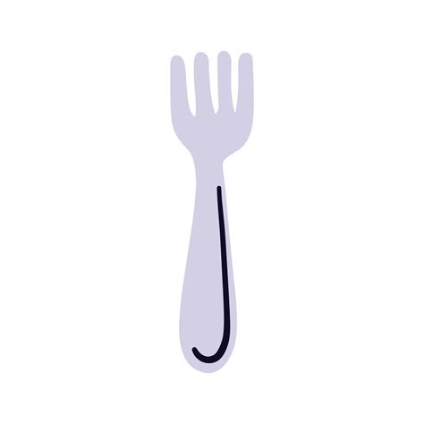 Cartoon Design Element Hand Drawn Fork 13868623 Vector Art At Vecteezy