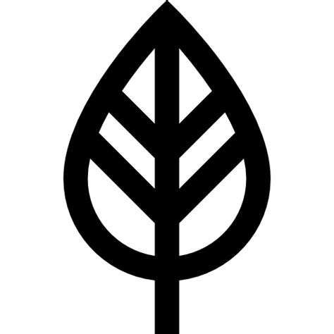 Leaf Basic Straight Lineal Icon