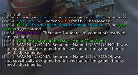 Destruction WAR WITHIN Destruction WoW Lazy Macros