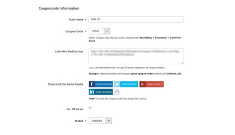 Magento 2 Coupon Code Extension Discount Coupon Code Link