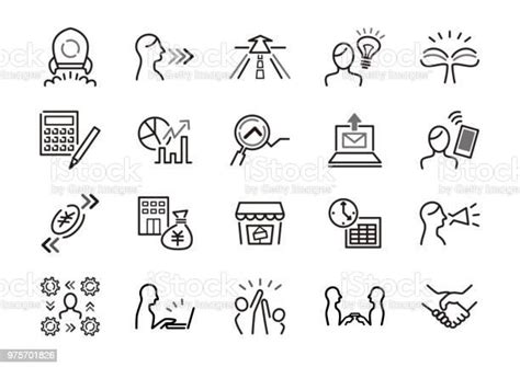 啟動向量圖示集向量圖形及更多互聯網圖片 互聯網 人 企業家 Istock