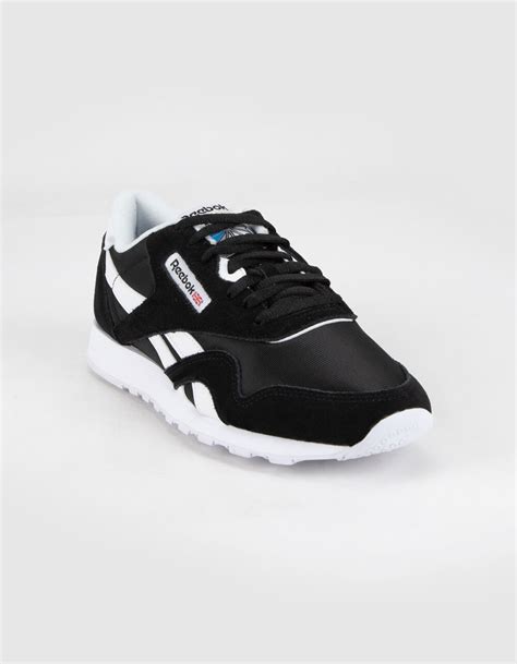 Reebok Classic Nylon Shoes Blackwhite Tillys