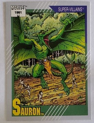 Sauron Marvel 1991 Super Villains Comic Trading Card 71